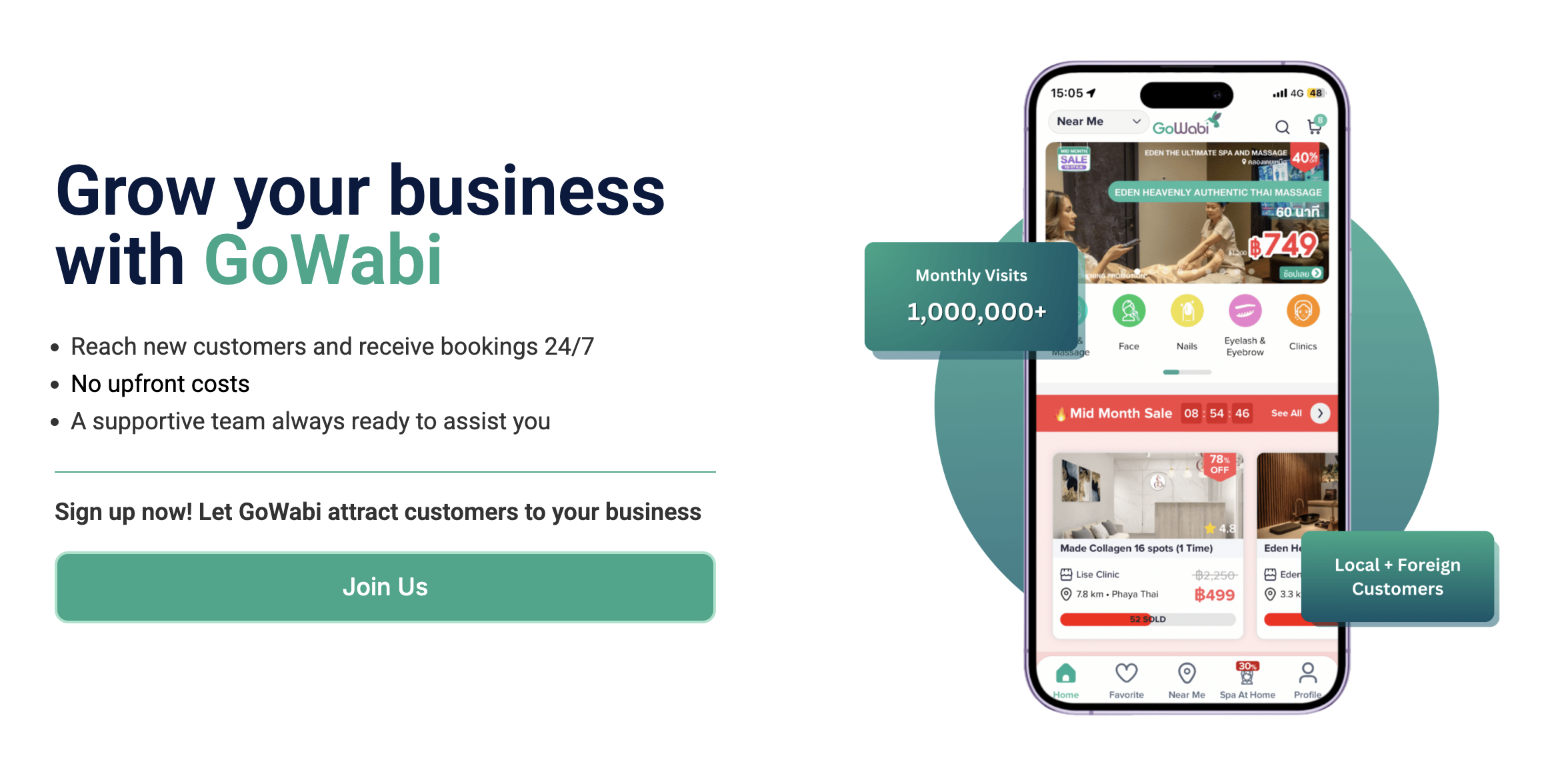 Grow Your Business with GoWabi Partner