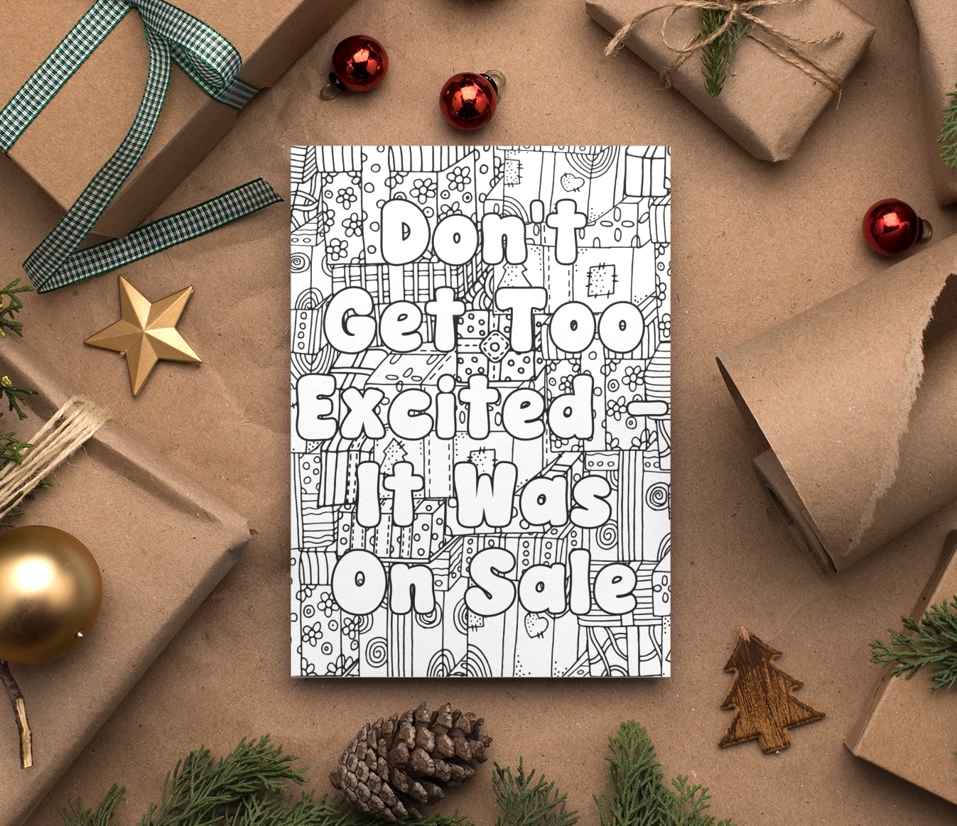 Free Christmas Coloring Book – Snarky & Funny Designs!