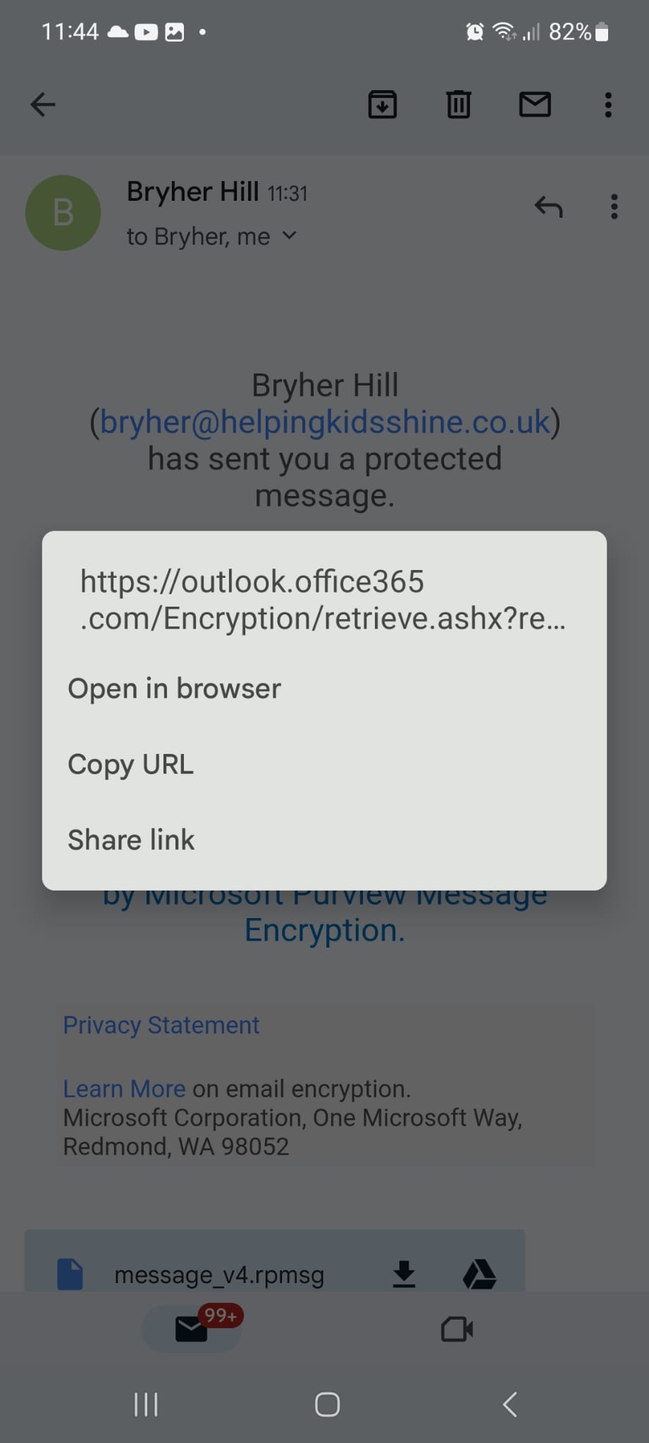 E-Mail Encryption - Helping Kids Shine Limited