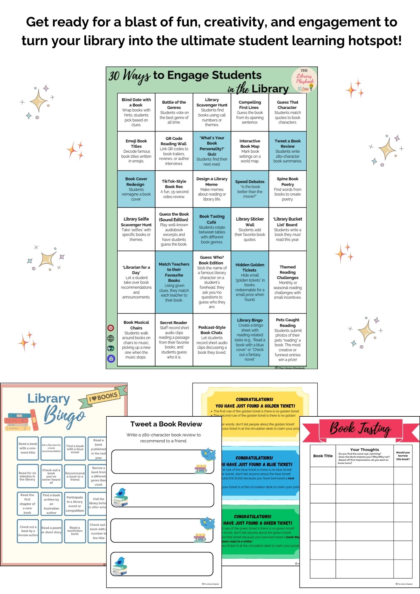 30 Ways to Engage Students in the Library