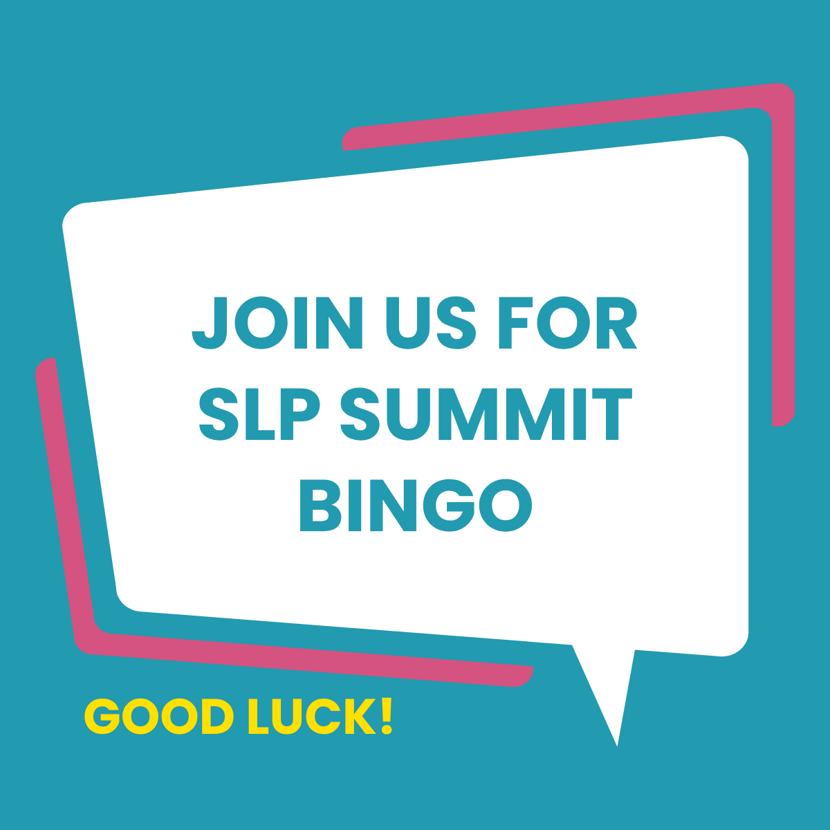 SLP Summit Bingo - July 2025