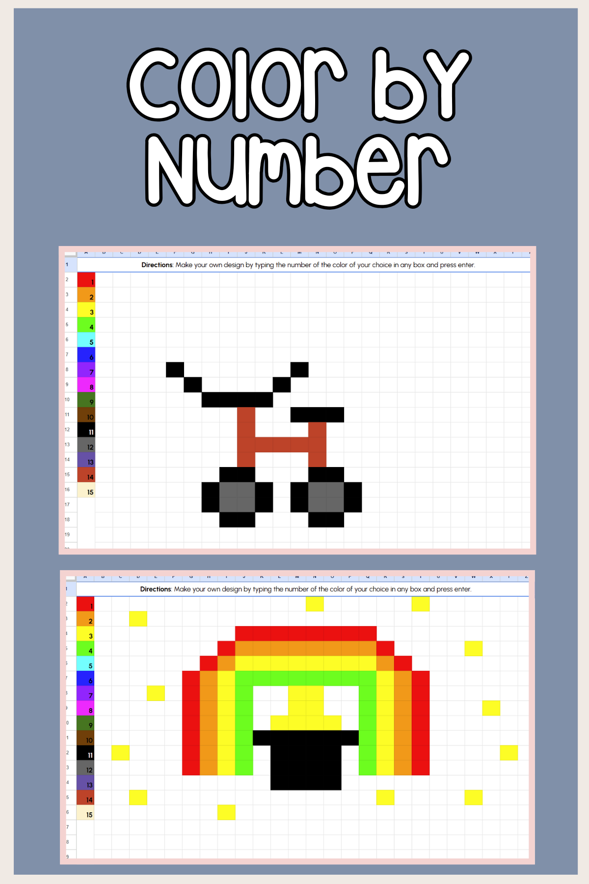 FREE Digital Color by Number for Classrooms!