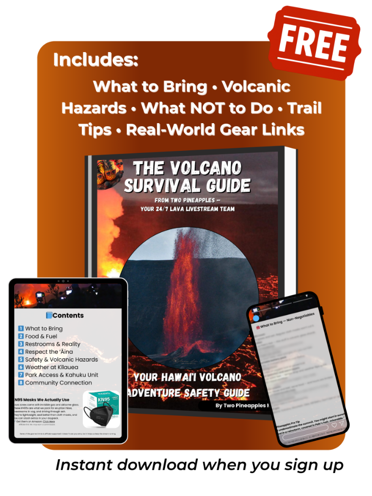 Get Lava Alerts from Two Pineapples 🌋