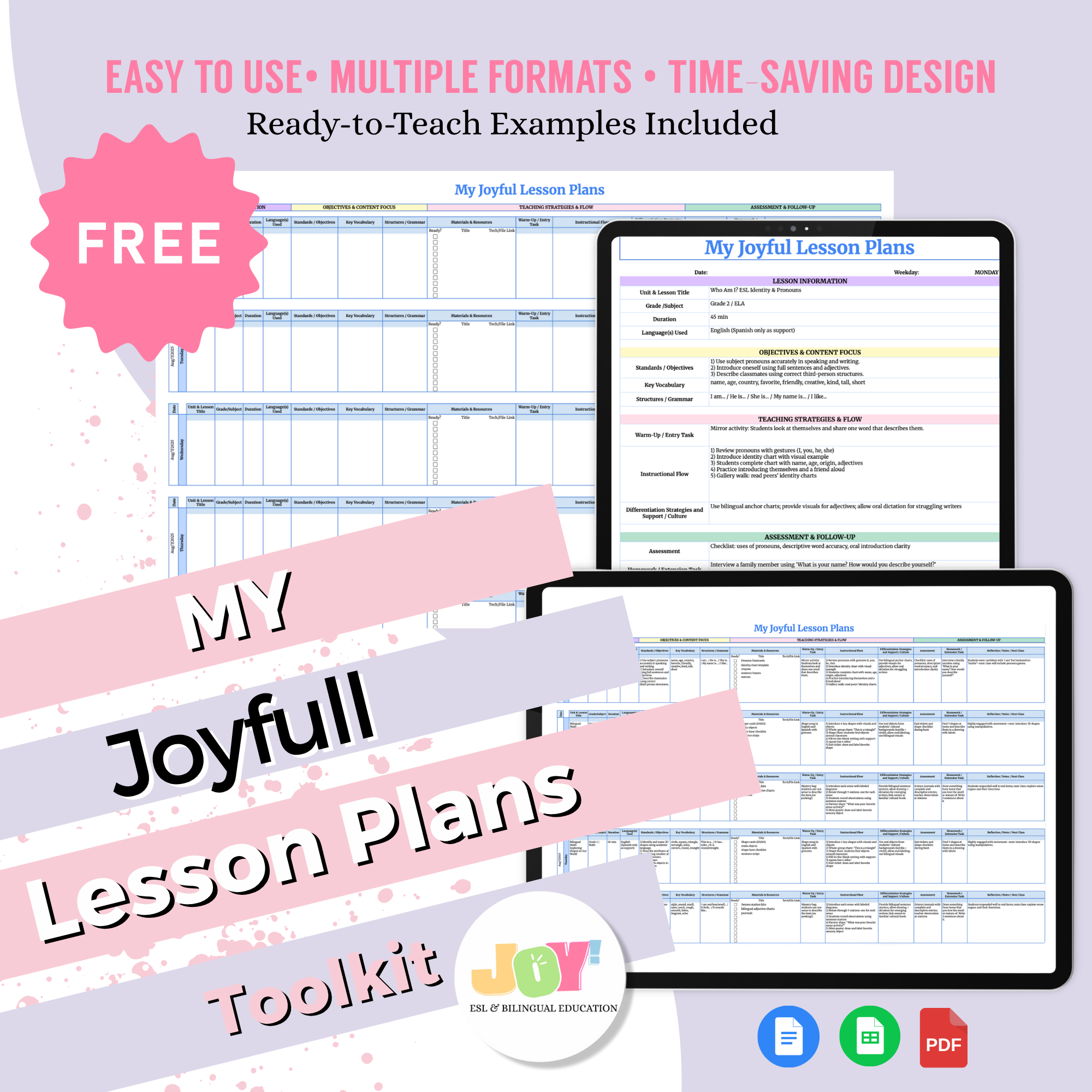 Free ESL Classroom Resource | JOY! ESL by Laís Lobo