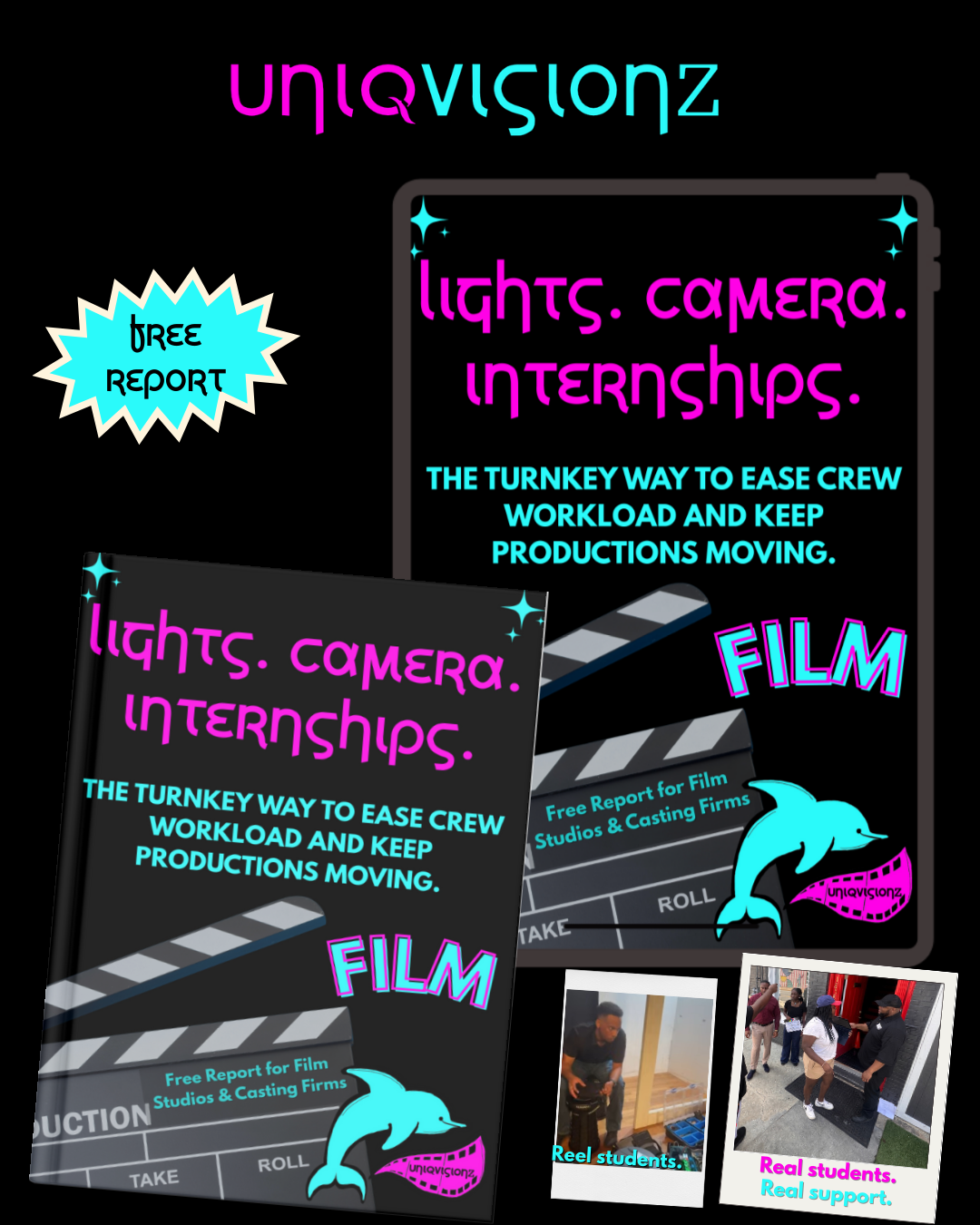 Lights. Camera. Internships. | Free Report for Film Studios