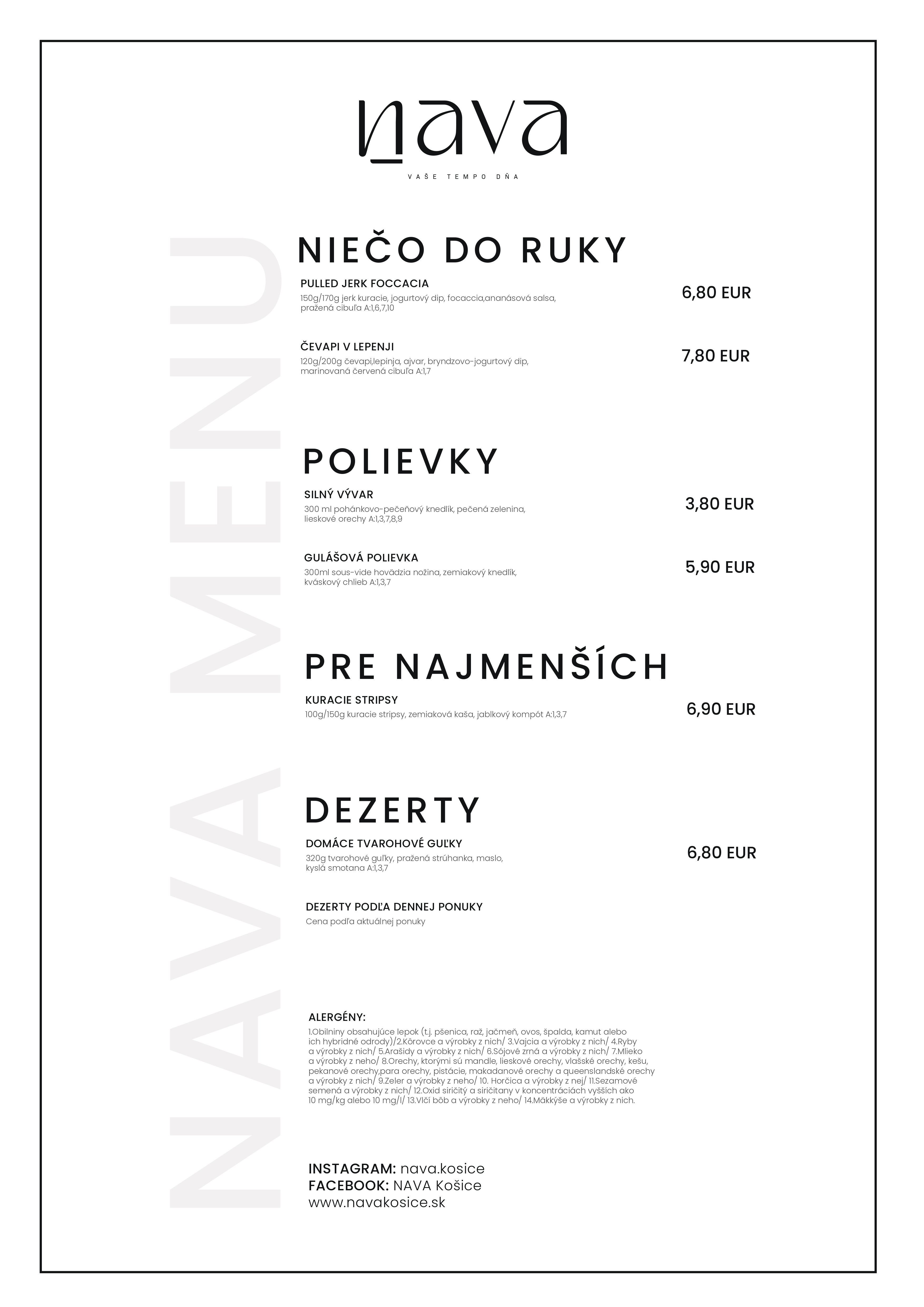 NAVA Košice | Kuchyňa a bar, ktoré ladia s vašim tempom dňa