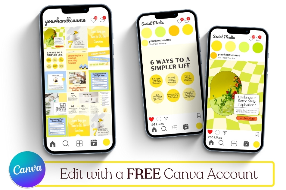 Get 10 Free Canva Templates for Social Media