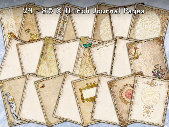 FREE PRINTABLES: Golden Ephemera Embellishments