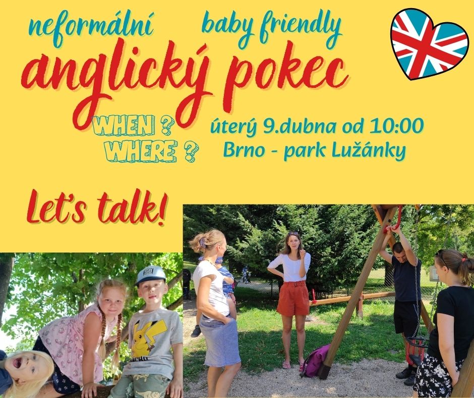 Neformální anglický pokec - Brno baby-friendly option