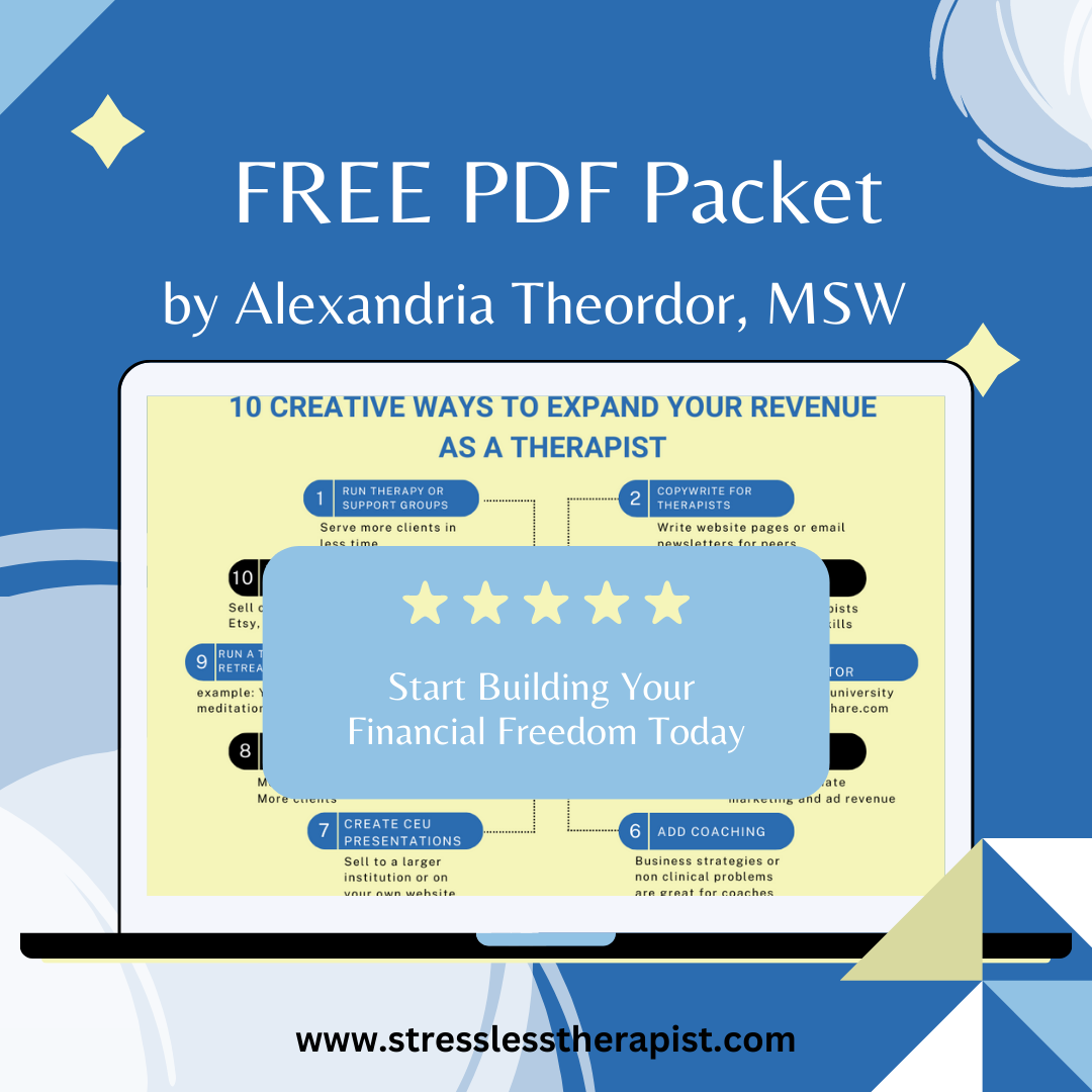 [FREE] Diversify Income: Side Hustle Ideas For Therapists