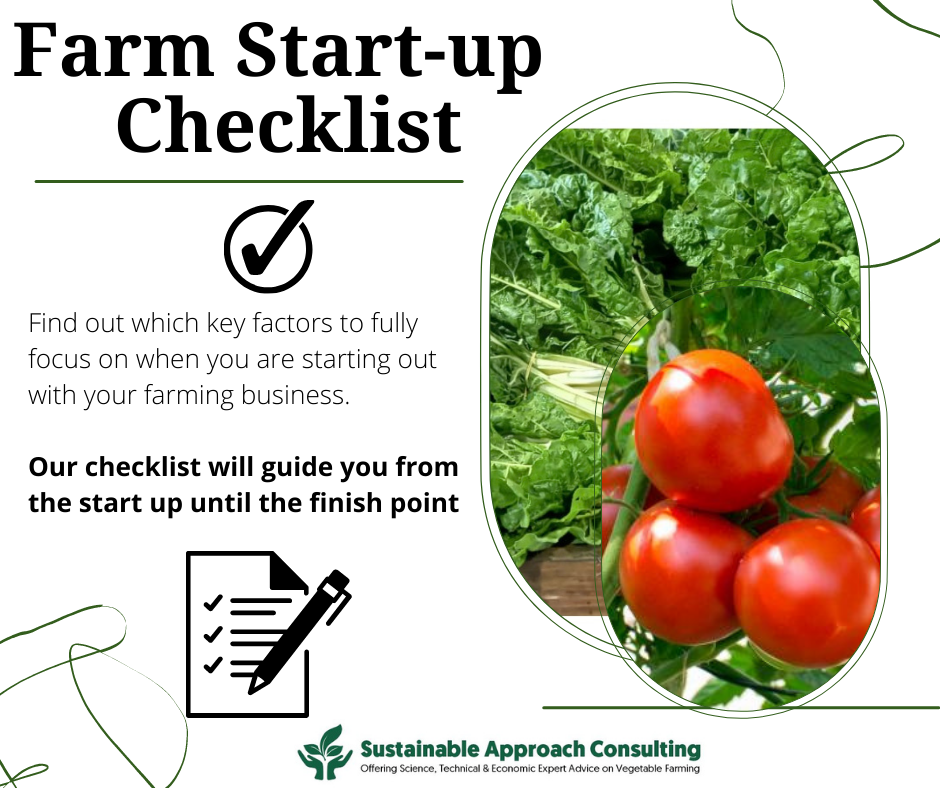 Free Farm Start-up Checklist
