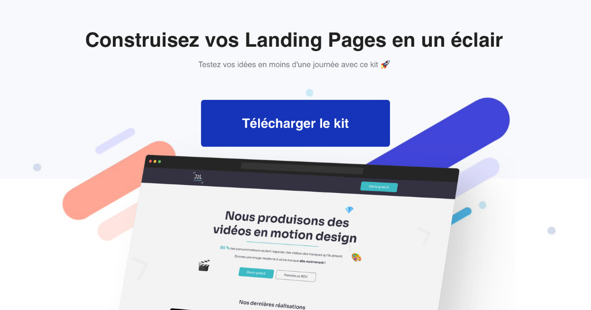 Télécharger GRATUITEMENT le kit Landing Page