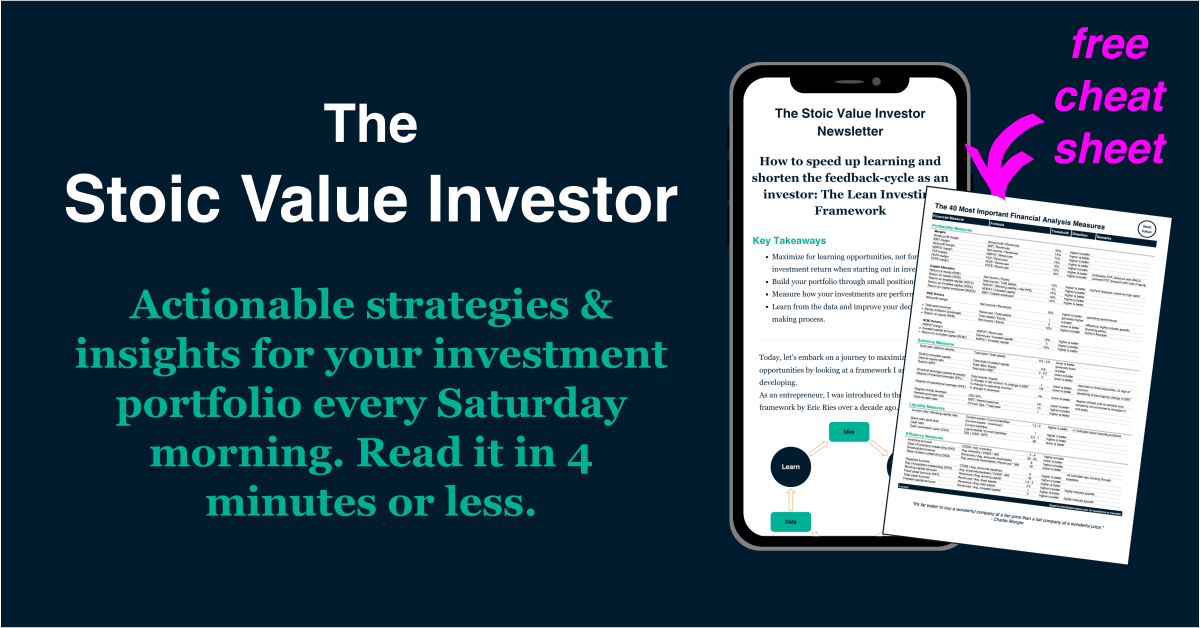 Sign up to The Stoic Value Investor Newsletter