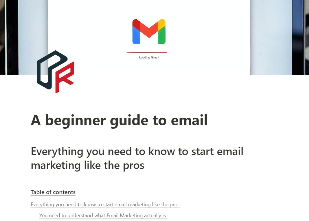 Beginner Email Marketing Guide Free