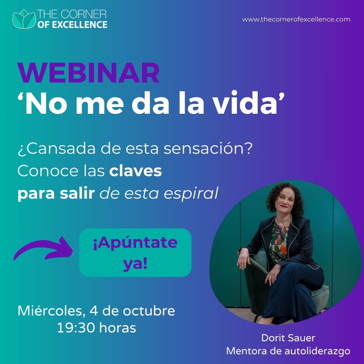 Webinar No me da la vida