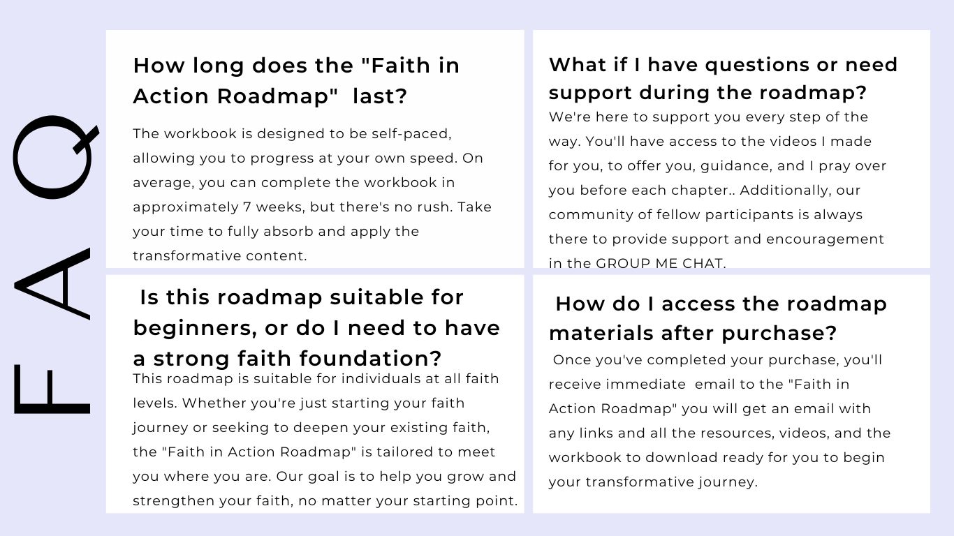 Faith in Action Roadmap