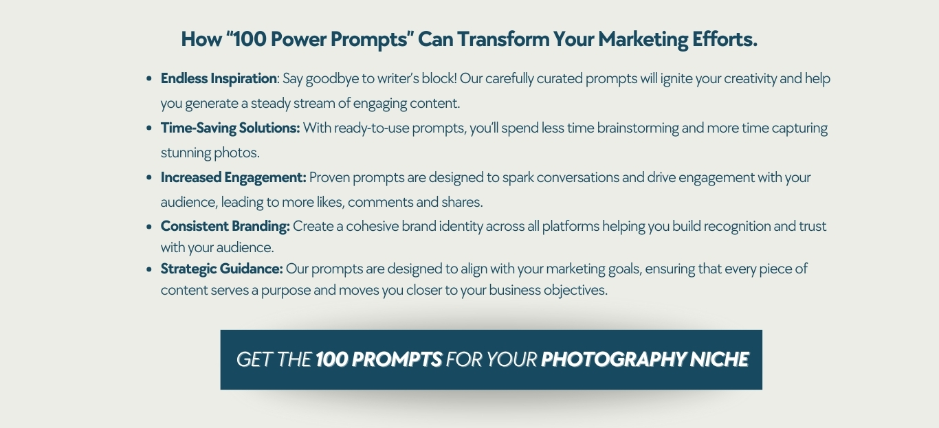 Elevate your Photography Business whatever your niche!