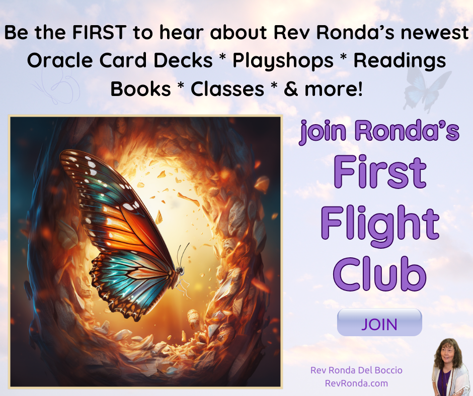 First Flight Club - Rev Ronda Del Boccio: Author, Healer