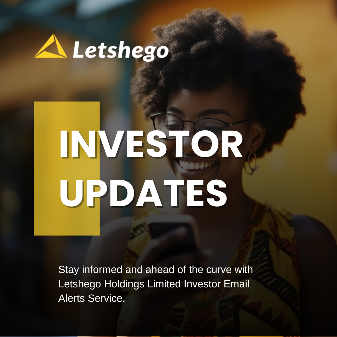Subscribe to Letshego Holdings Limited Email Alerts