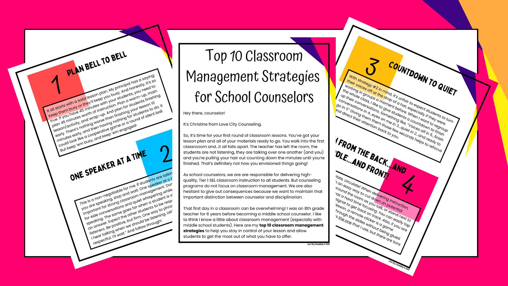 Top 10 Classroom Management Tips for School Counselors