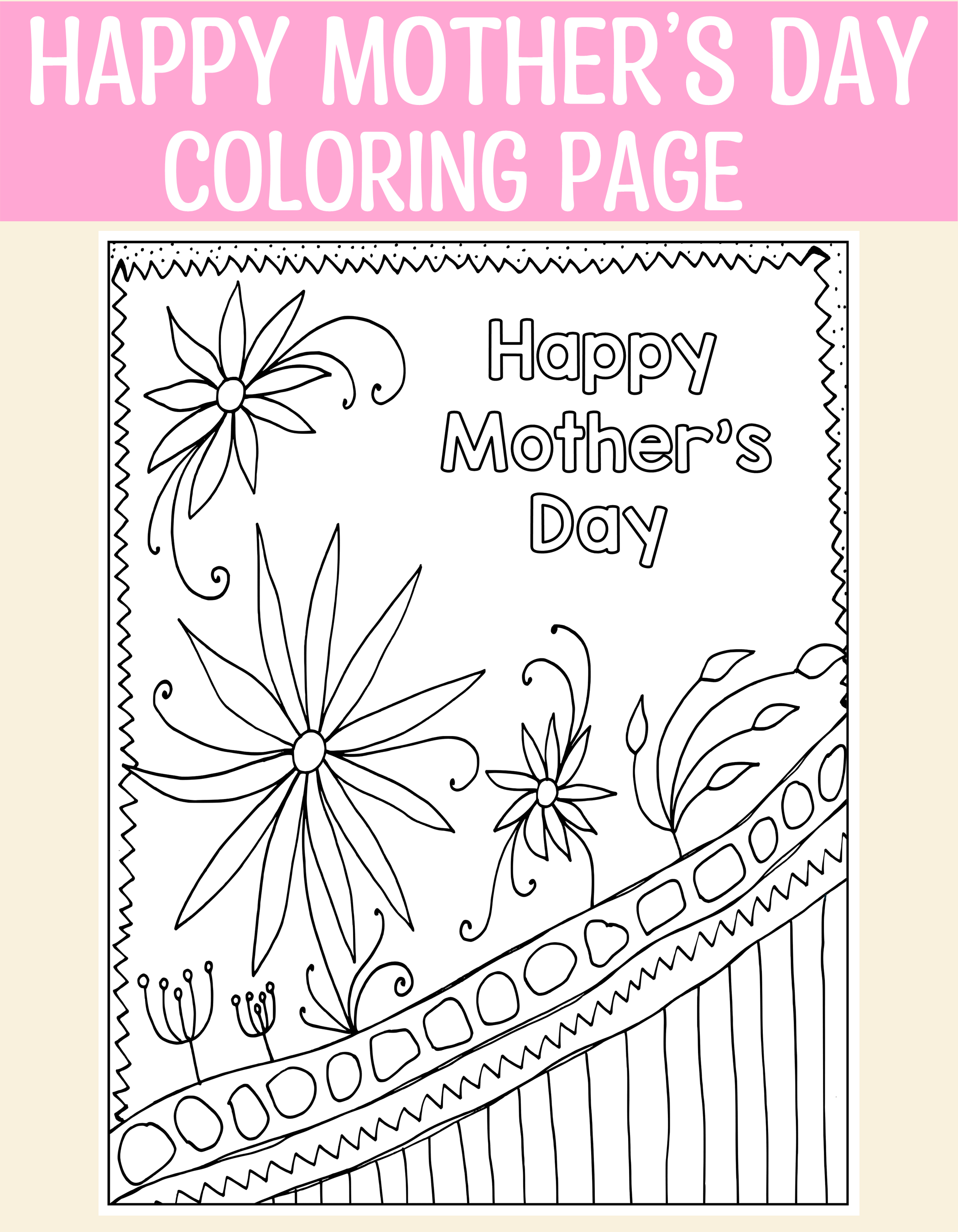 Mother's Day Coloring Page