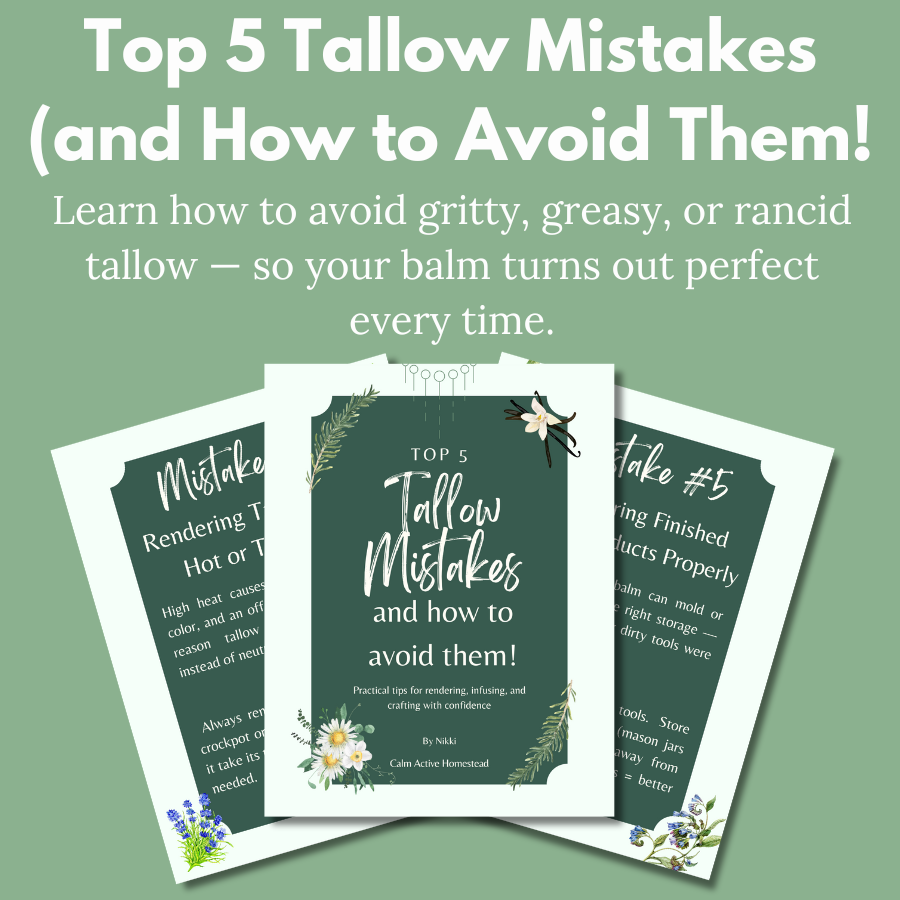 How to Make Easy Tallow Candles - Calm Active Homestead