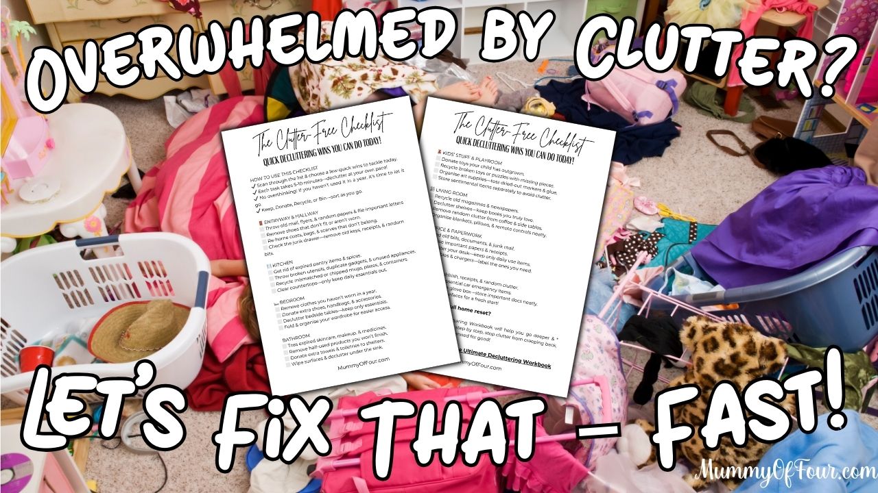 Get The Quick Wins Decluttering Checklist