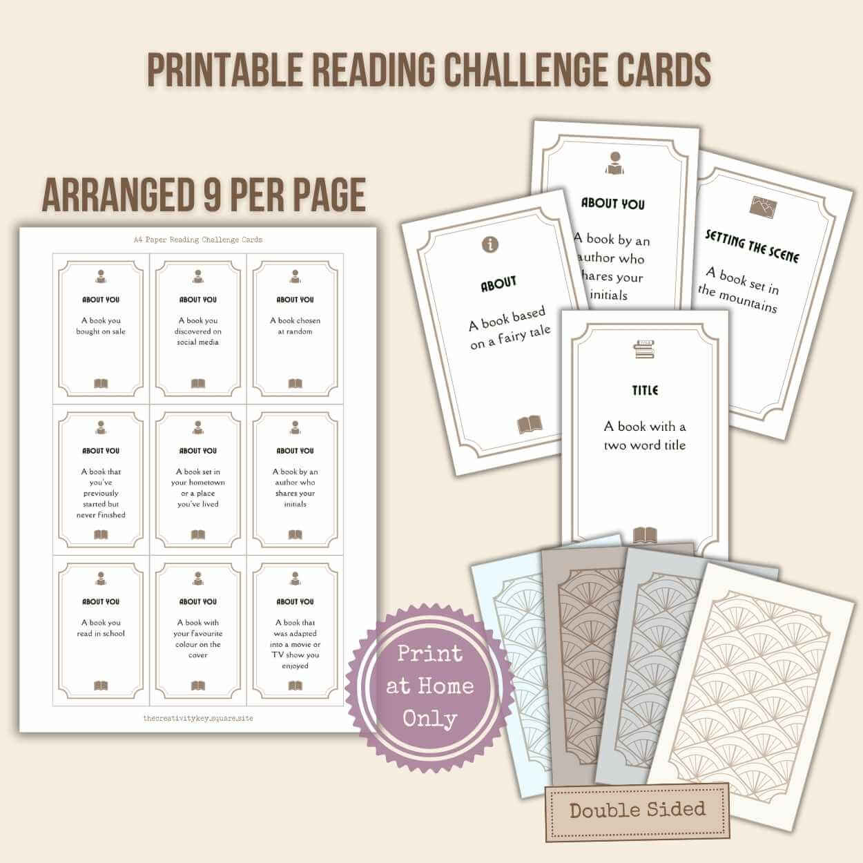 Free Reading Challenge Card Pack with Email Signup!