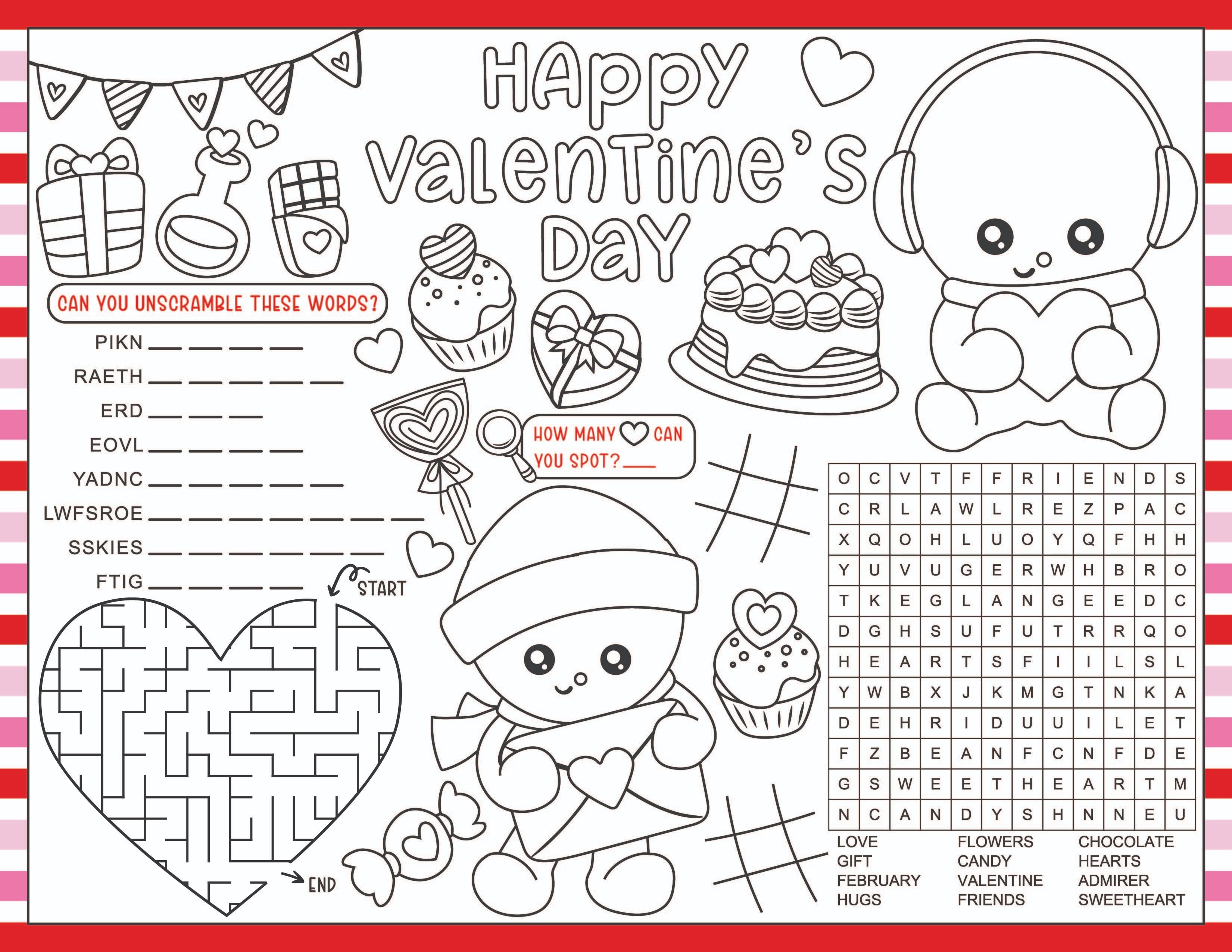 Free Valentines Day activity printable - The Ladybirds' Adventures
