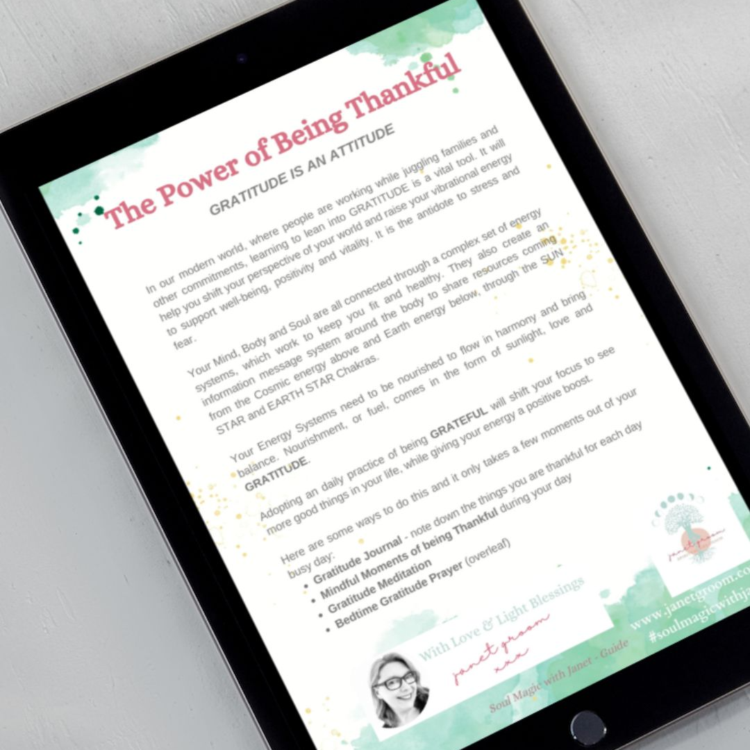 FREE Guide - 'The Power of Being Thankful'