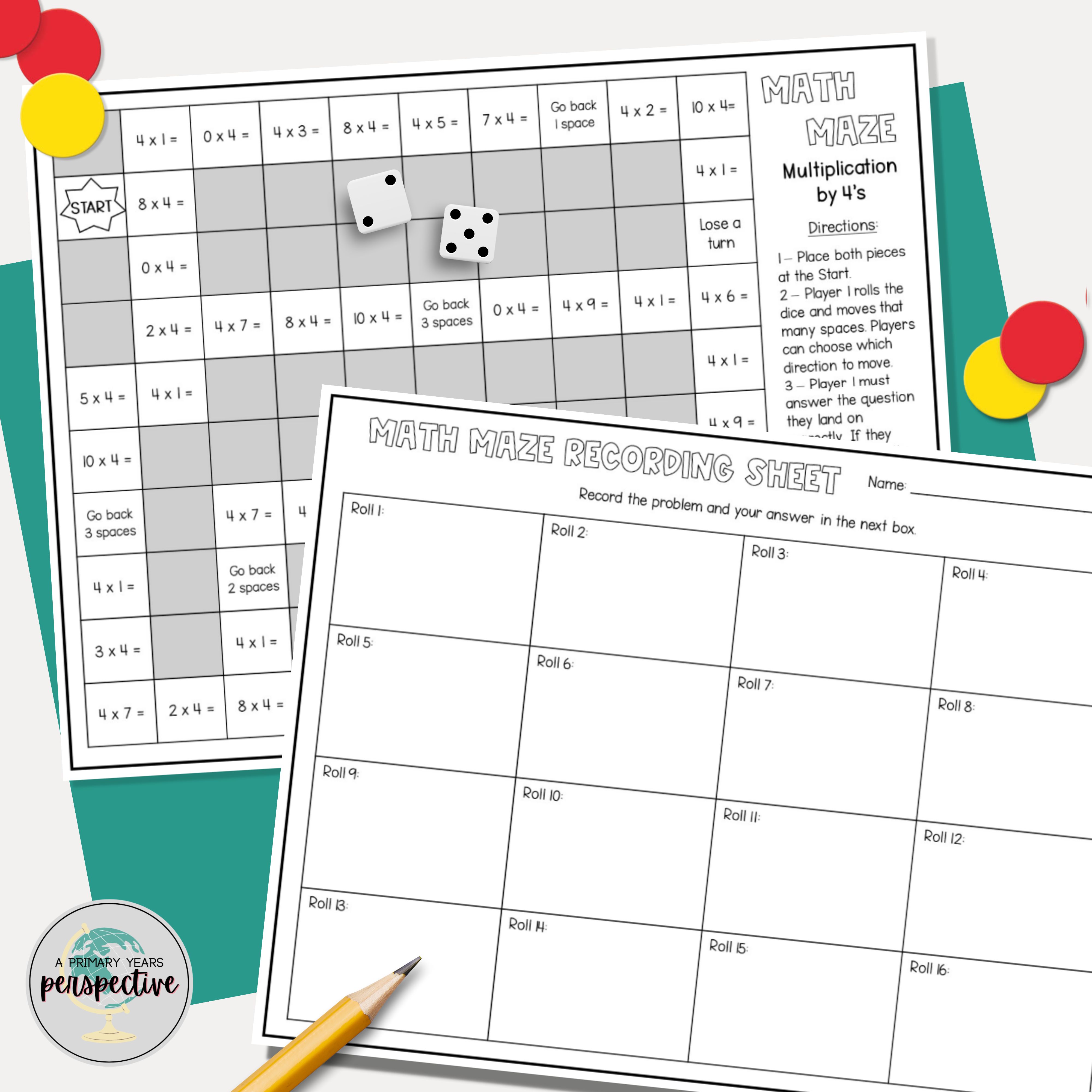 Multiplication Fact Math Mazes