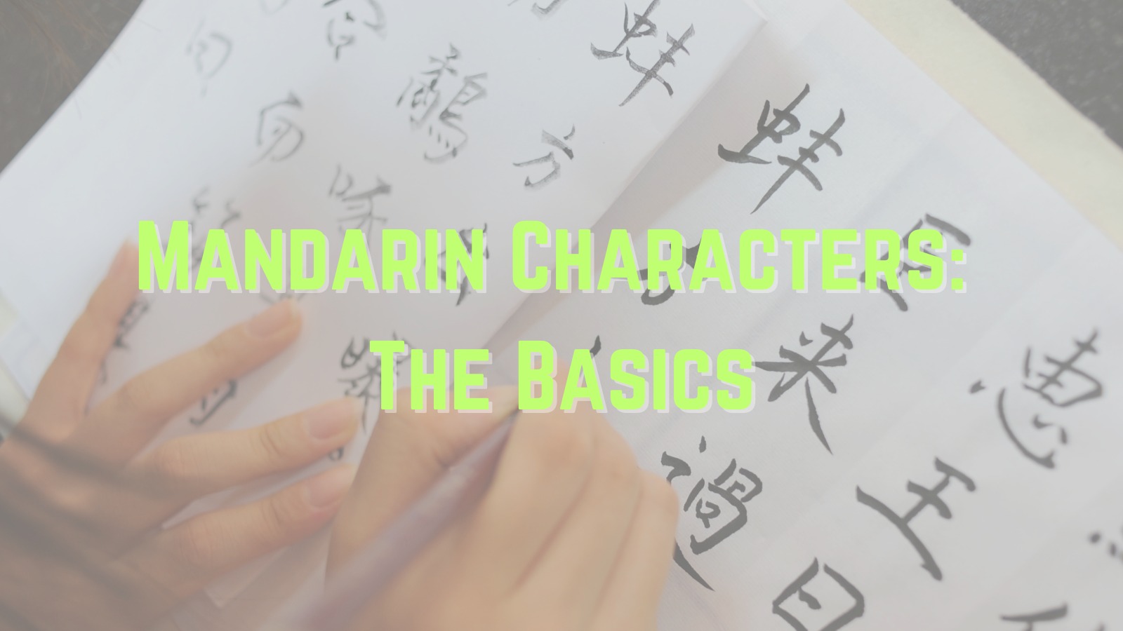 Mastering the eight essential strokes of Chinese characters Mastering the eight essential strokes of Chinese characters