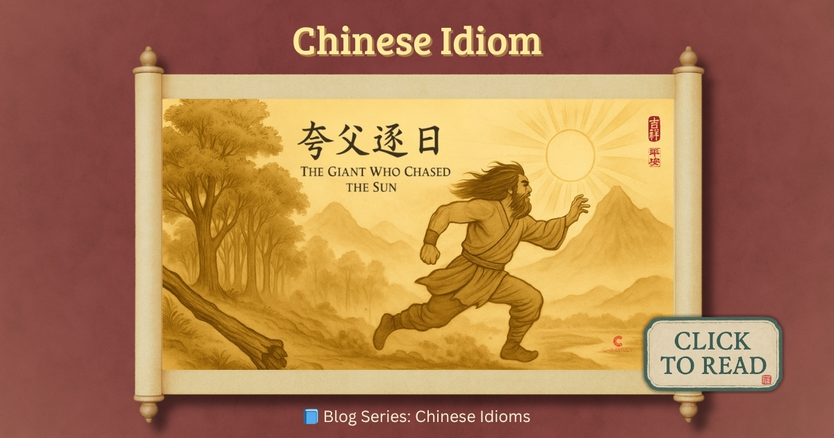 夸父逐日 kuā fù zhú rì – Meaning, Story, and Examples | Chinese Idiom Guide