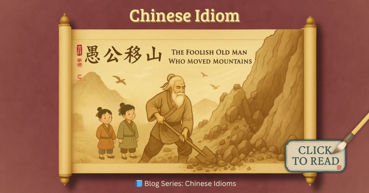 Yu Gong Yi Shan – Meaning, Story, and Examples | Chinese Idiom Guide