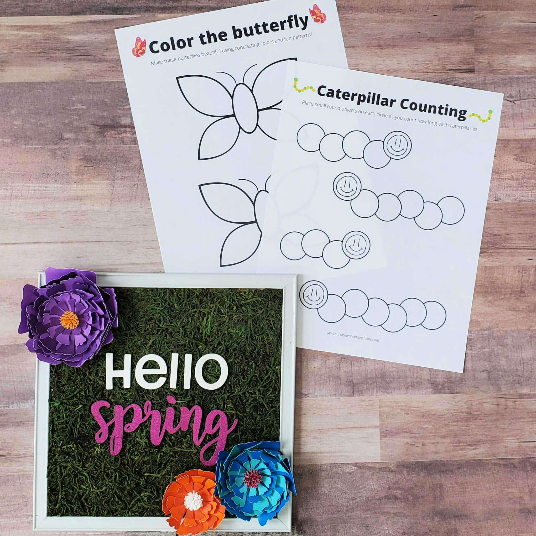 {FREE} Springtime Preschool Activity Pages Printable - Sunshine and ...