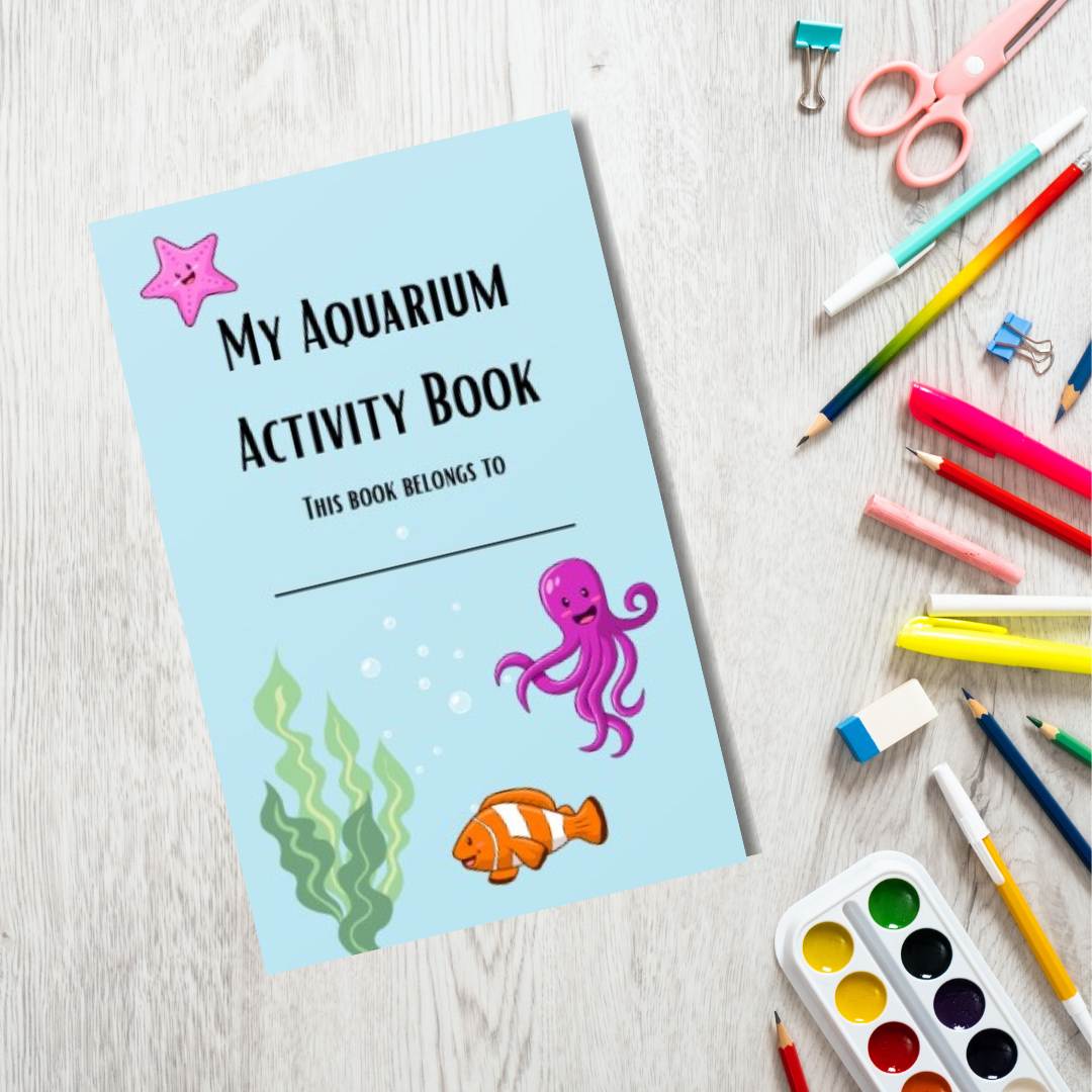 Aquarium Folding Book Printable - Sunshine and Munchkins